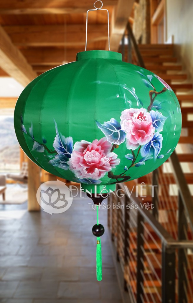 Den long ve tranh DT-VE021 | Đèn lồng Việt